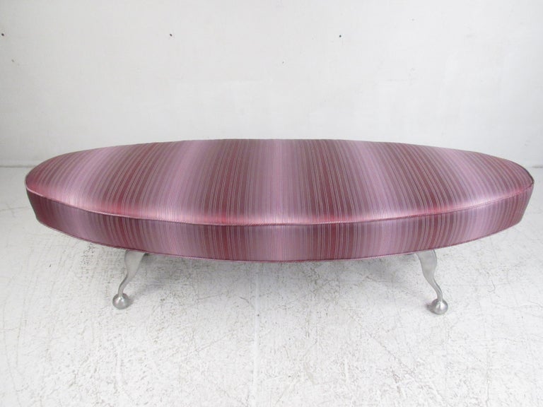 Oval Contemporary Modern Upholstered Bench For Sale at 1stDibs | oval ...