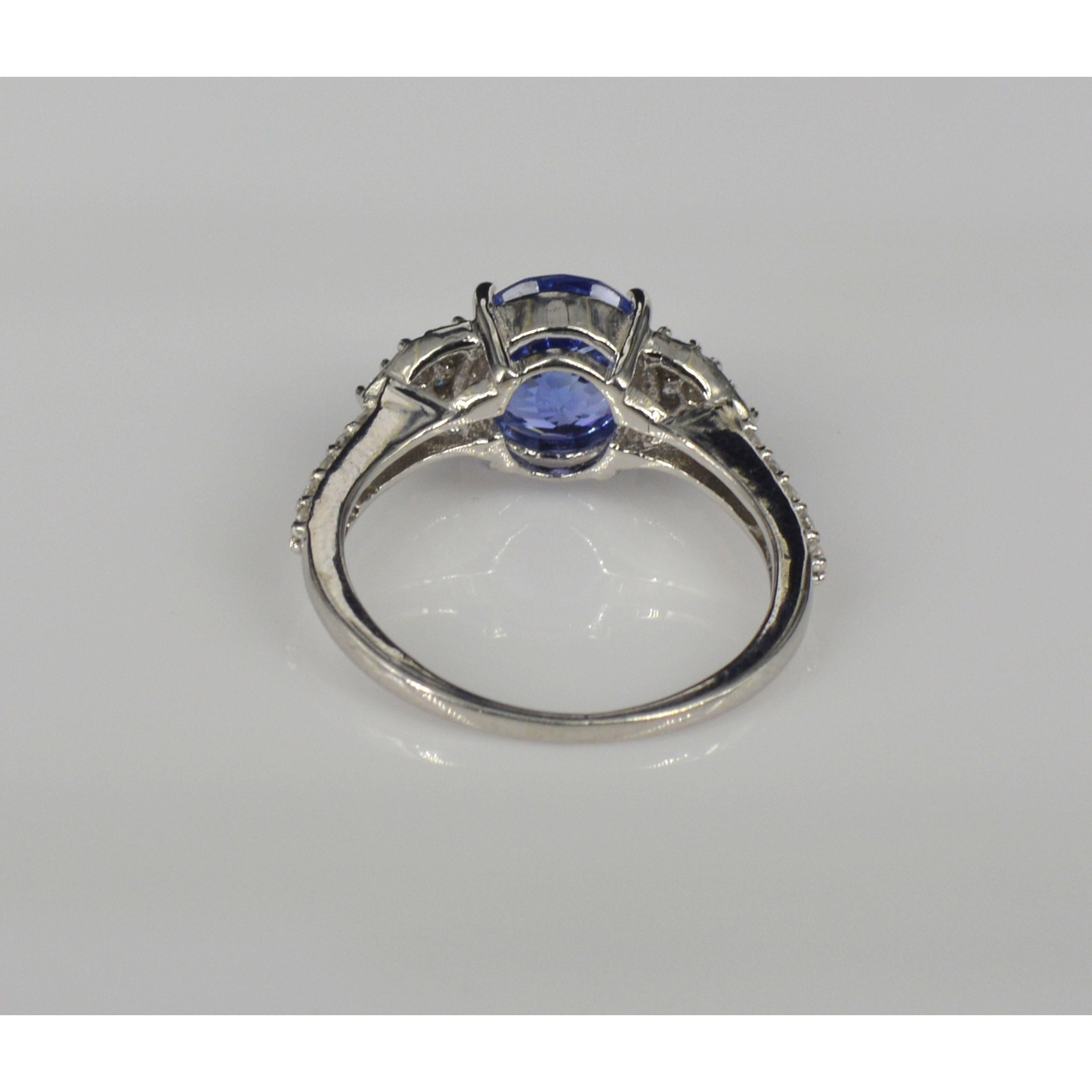 Customizable Oval Cut Sapphire Engagement Ring, Vintage Natural Sapphire Wedding Ring For Sale ...