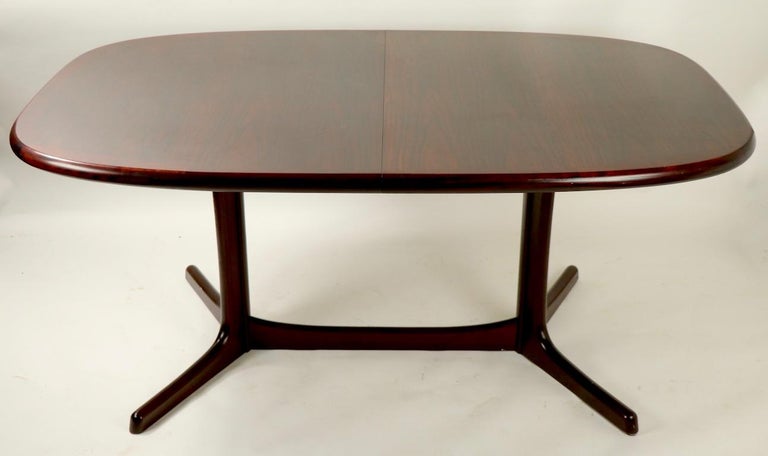 Oval Danish Modern Dining Table by Dyrlund with 2 Leaves at 1stDibs ...