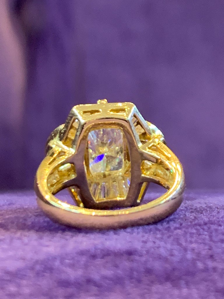 Oval Diamond Cocktail Ring For Sale at 1stDibs
