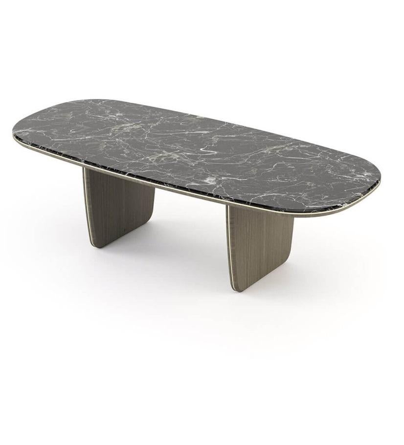 Made To Order Italian Travertine Dining Table Customizable For Sale at ...