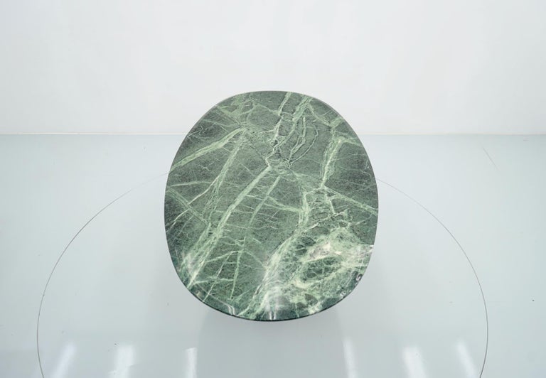 Oval Green Marble Dining Table Italy 1970s at 1stDibs