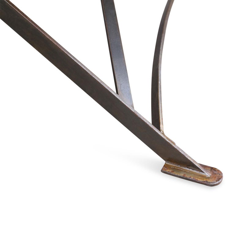 Oval Hand Forged Steel Table at 1stDibs