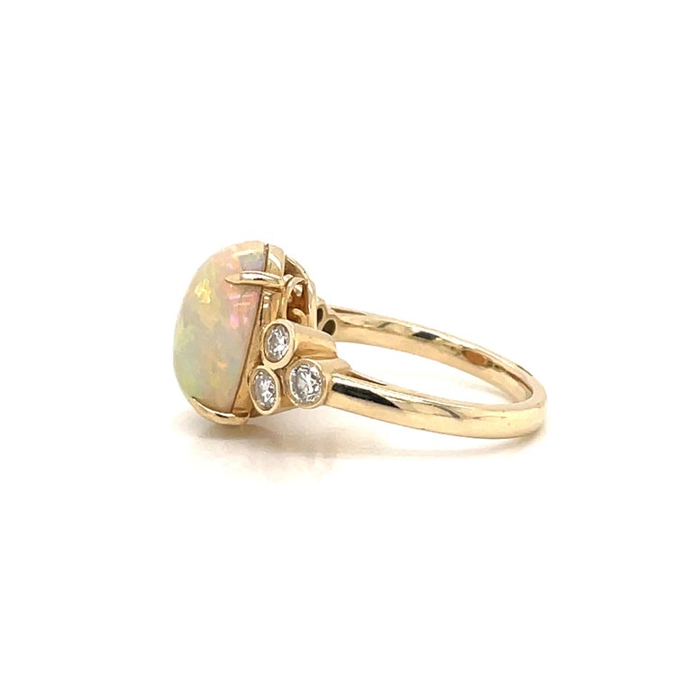Oval Opal Statement Ring at 1stDibs