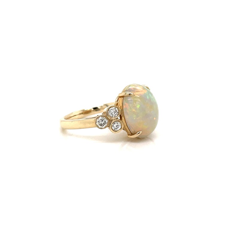 Oval Opal Statement Ring at 1stDibs