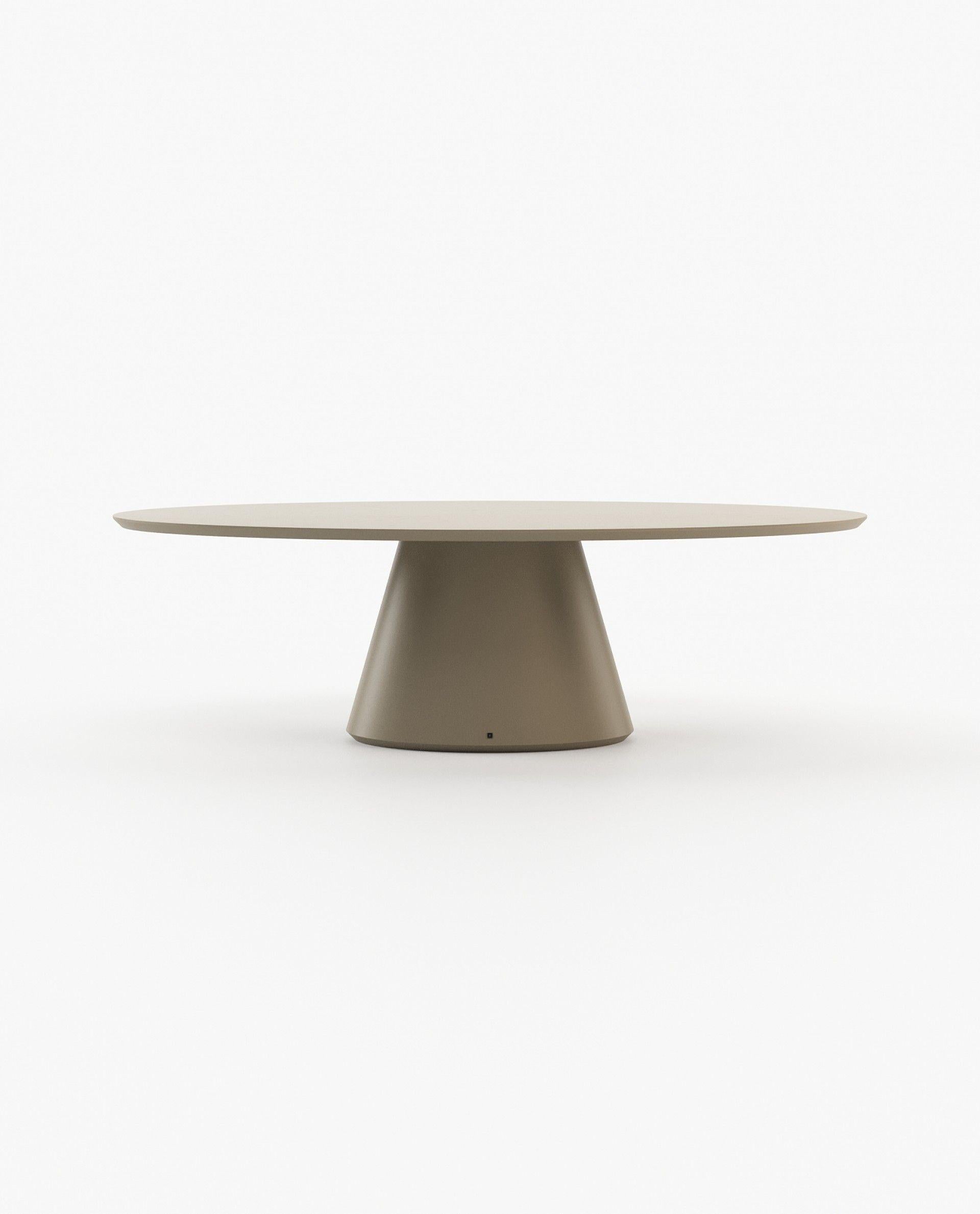 Oval Pedestal Dining Table Made to Order in Matte Lacquer For Sale at ...