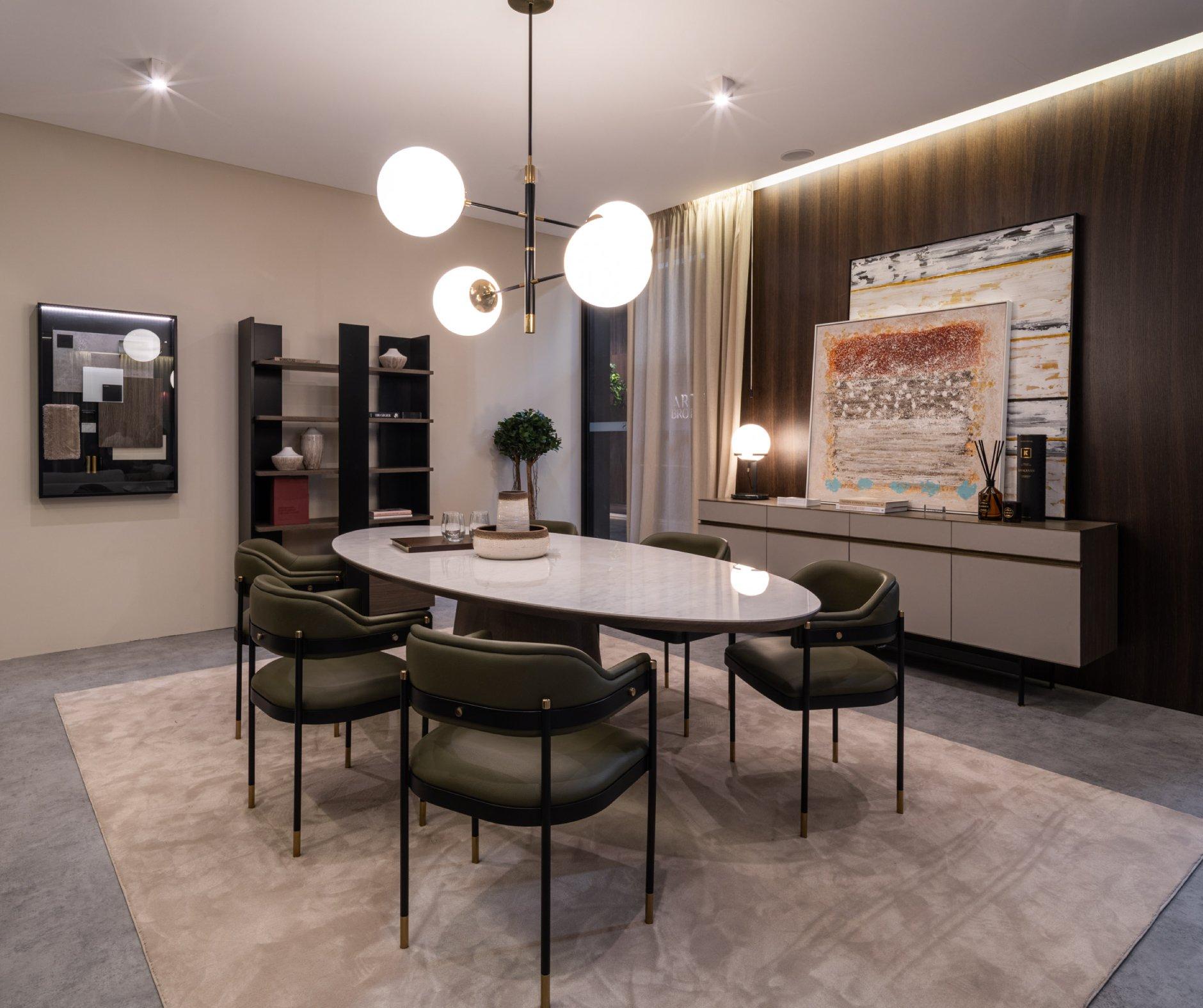 Oval Pedestal Dining Table Made to Order in Matte Lacquer For Sale at ...