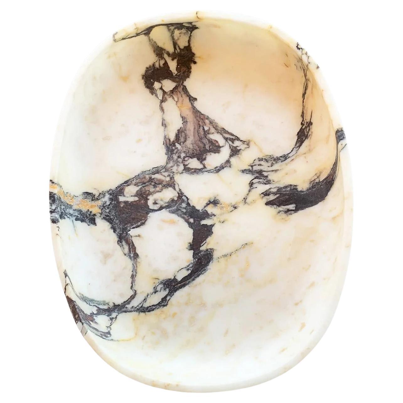 Oval Serve Box in Calacatta Viola For Sale at 1stDibs