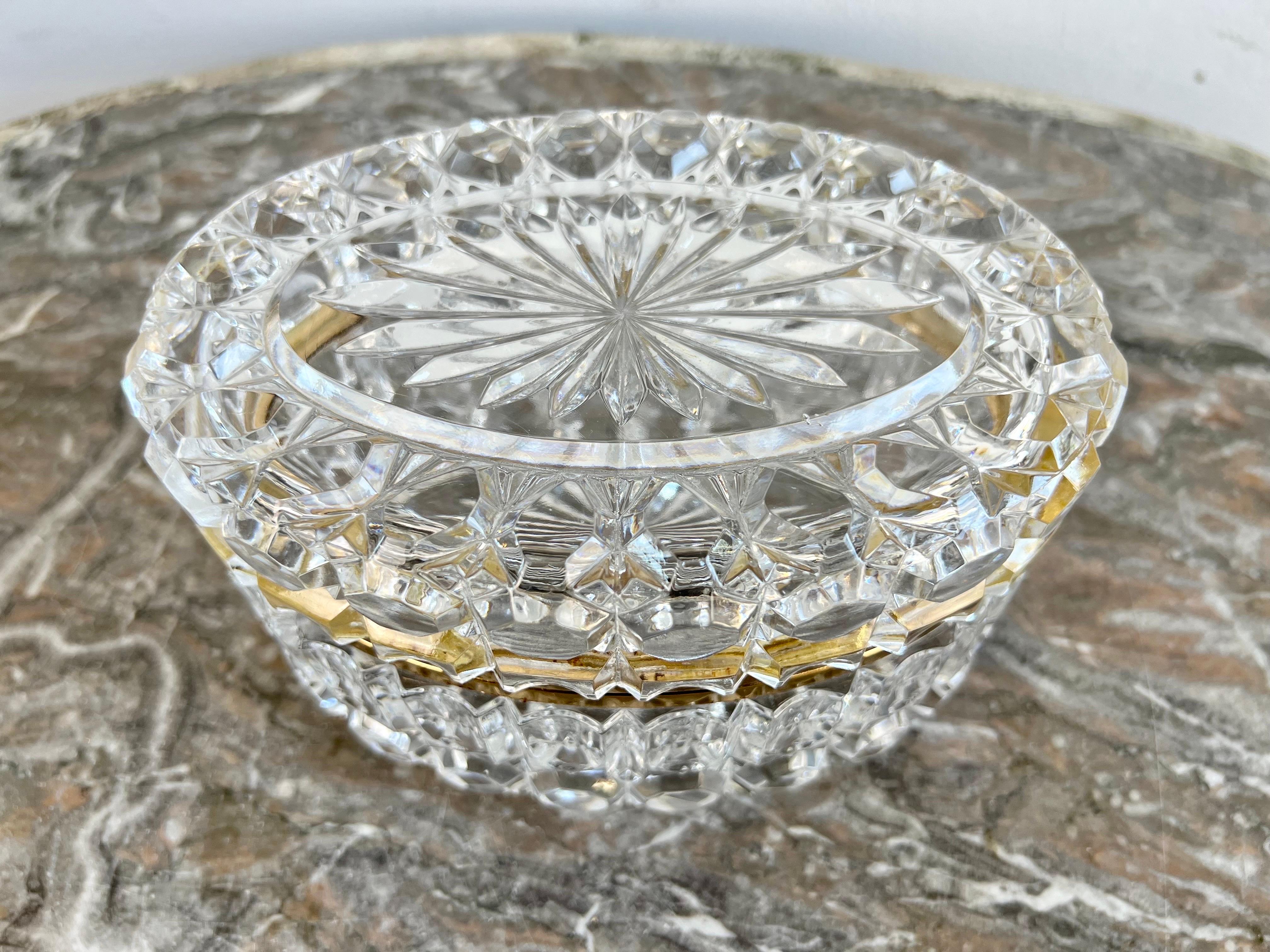Oval Shaped Cut Crystal Jewelry Casket at 1stDibs