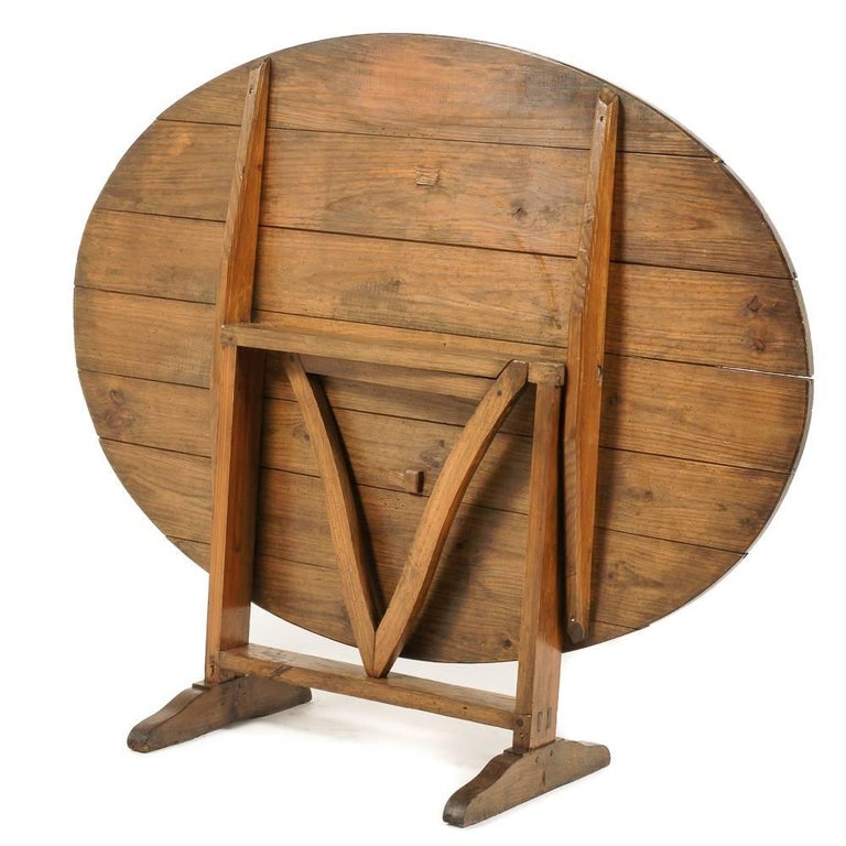 Oval ‘Tilt-Top’ Vintner’s Table at 1stDibs