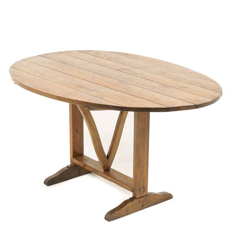 Oval ‘Tilt-Top’ Vintner’s Table at 1stDibs
