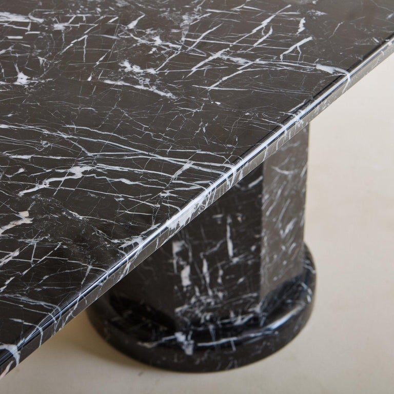 Oval Trevi Dining Table in Nero Marquina by South Loop Loft For Sale at ...