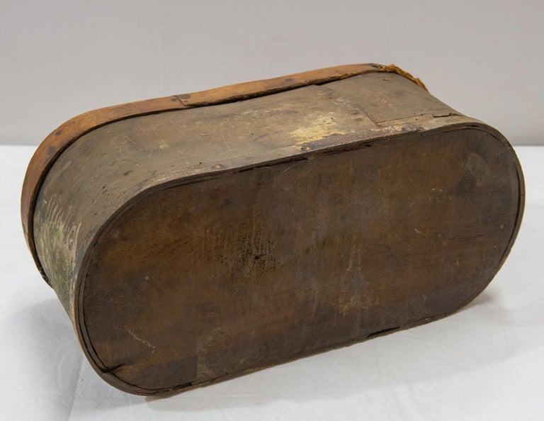 Oval Wooden Apothecary Pair Boxes For Sale at 1stDibs