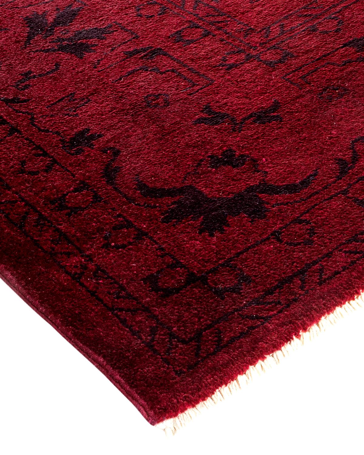 Overdyed Hand Knotted Wool Beige Area Rug For Sale at 1stDibs