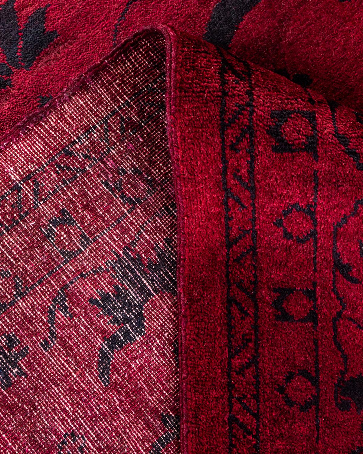 Overdyed Hand Knotted Wool Beige Area Rug For Sale at 1stDibs