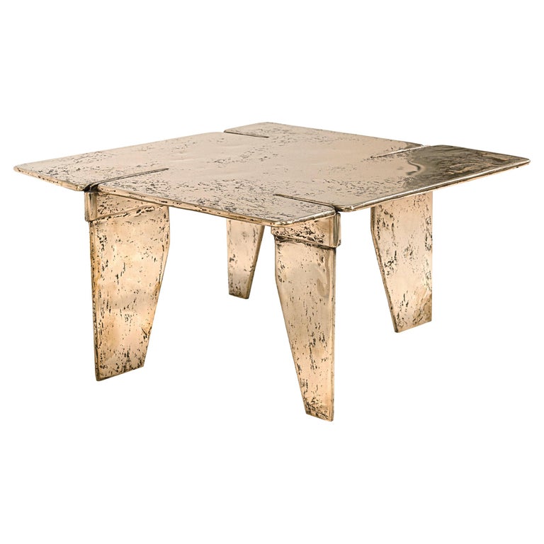 "Overlap" Bronze Coffee Table by Hessentia in Sculptural Bronze Casting ...