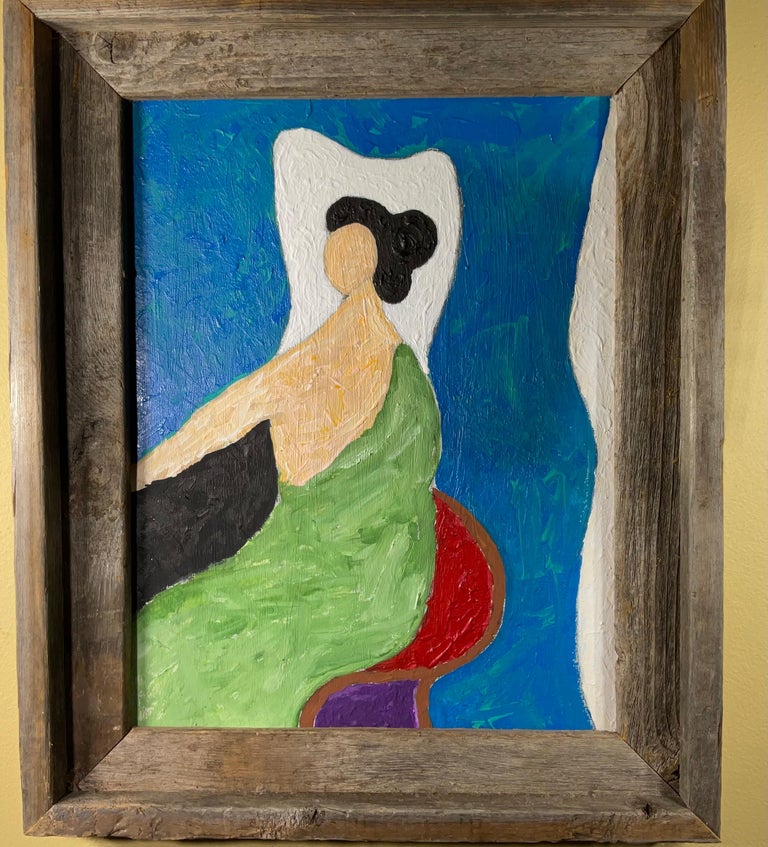 ‘Overlooking Sitting Woman, by Joseph Malekan For Sale at 1stDibs