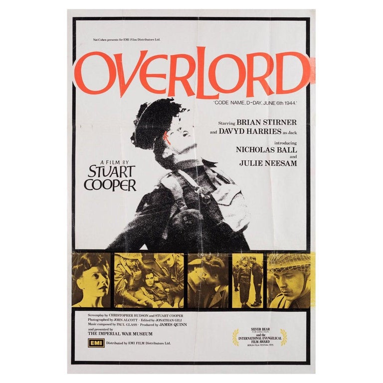 Overlord 1975 British One Sheet Film Poster For Sale at 1stDibs