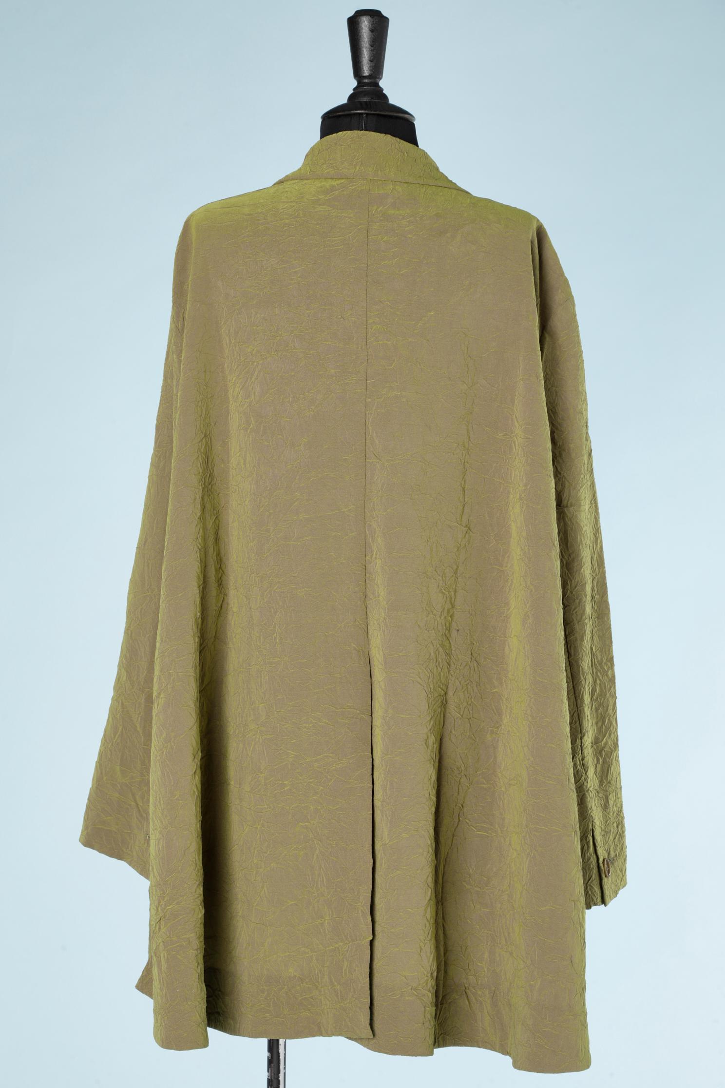 Oversize jacket in color-changing fabric Roméo Gigli For Sale at 1stDibs