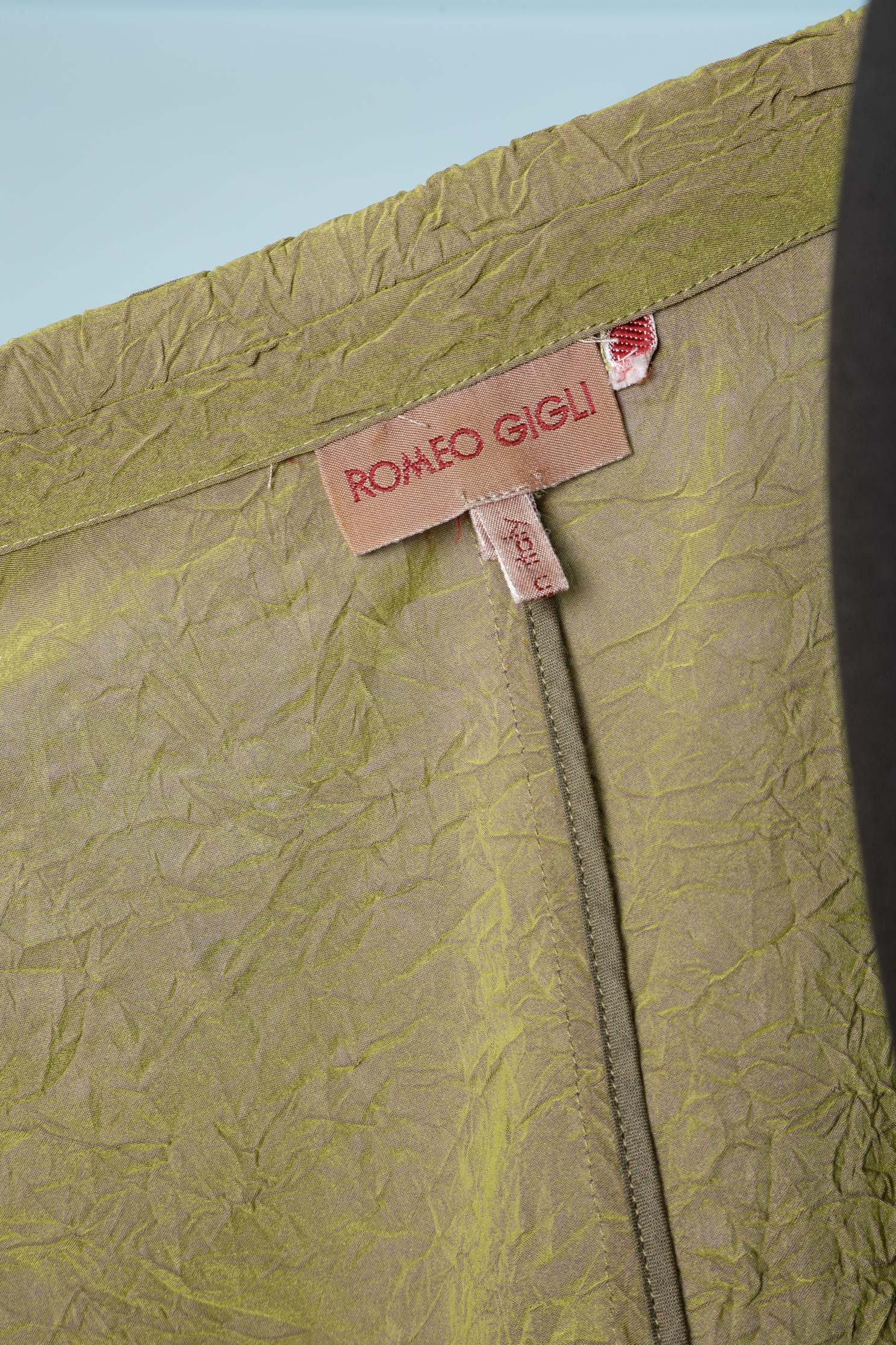 Oversize jacket in color-changing fabric Roméo Gigli For Sale at 1stDibs