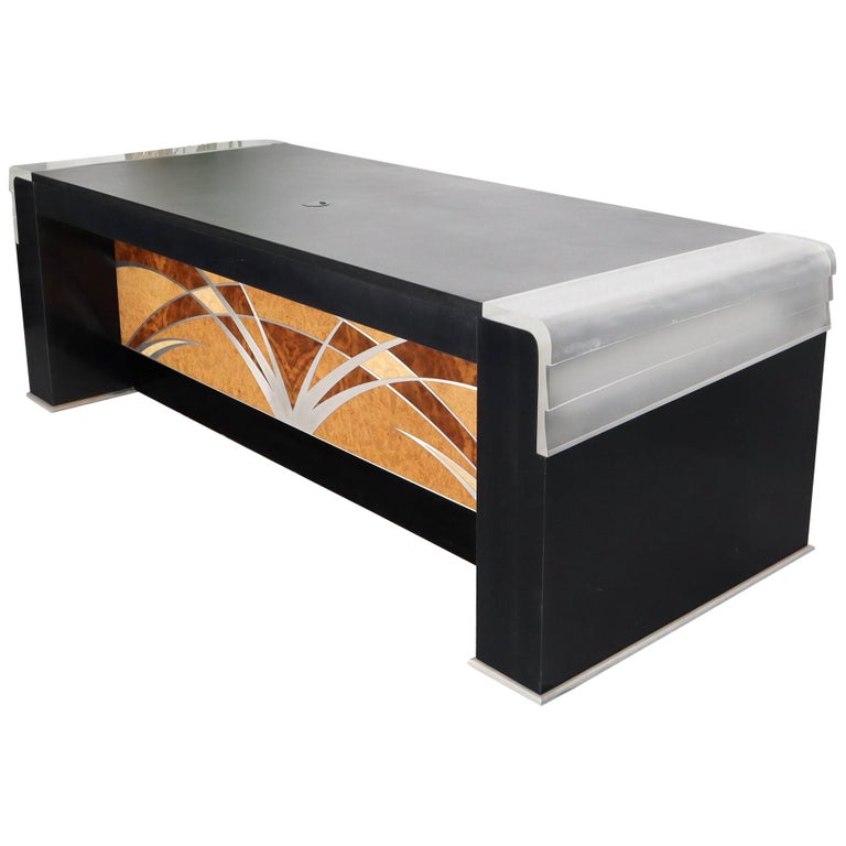 Oversize Large Important Vladimir Kagan Art Deco Executive Desk For ...
