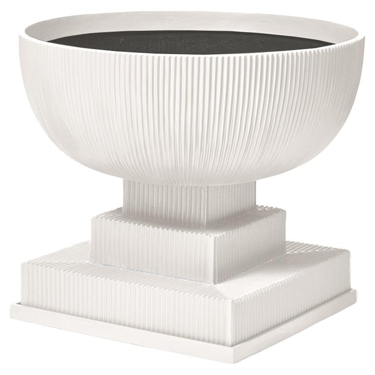 Oversize Modern Urn Planter 'Ivory' For Sale at 1stDibs