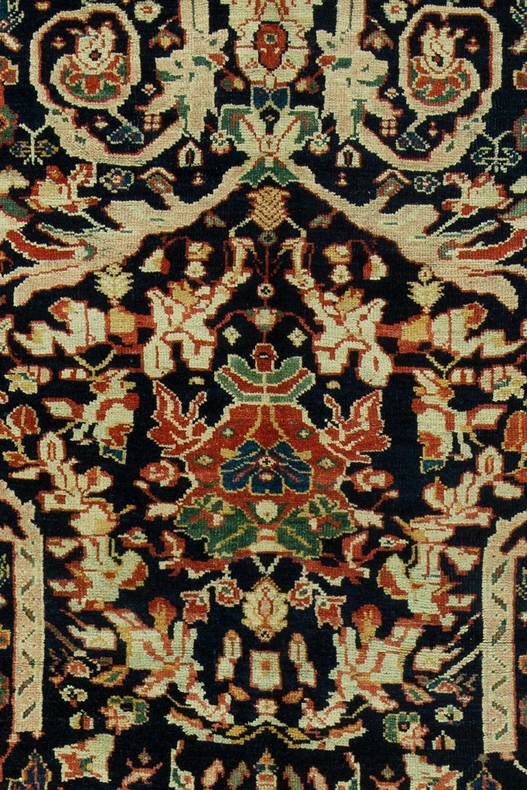 Oversize Persian Mustafi Mahal Rug in Navy Blue For Sale at 1stDibs ...