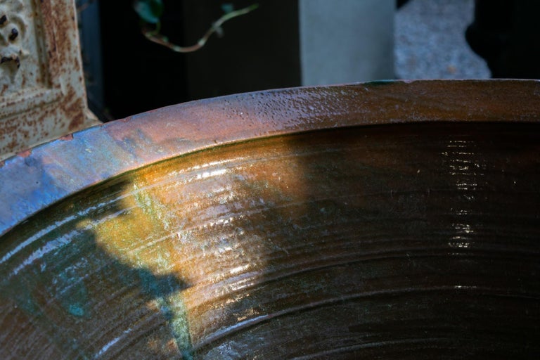 Oversize Vintage Dough or Pancheon Bowl For Sale at 1stDibs