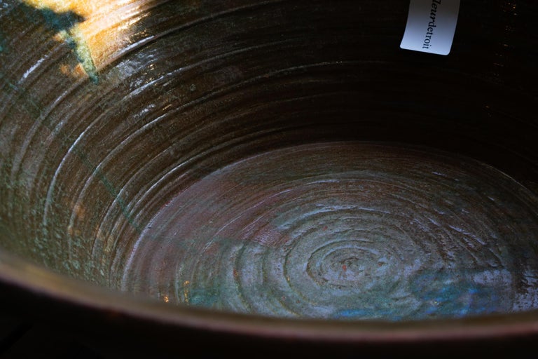 Oversize Vintage Dough or Pancheon Bowl For Sale at 1stDibs