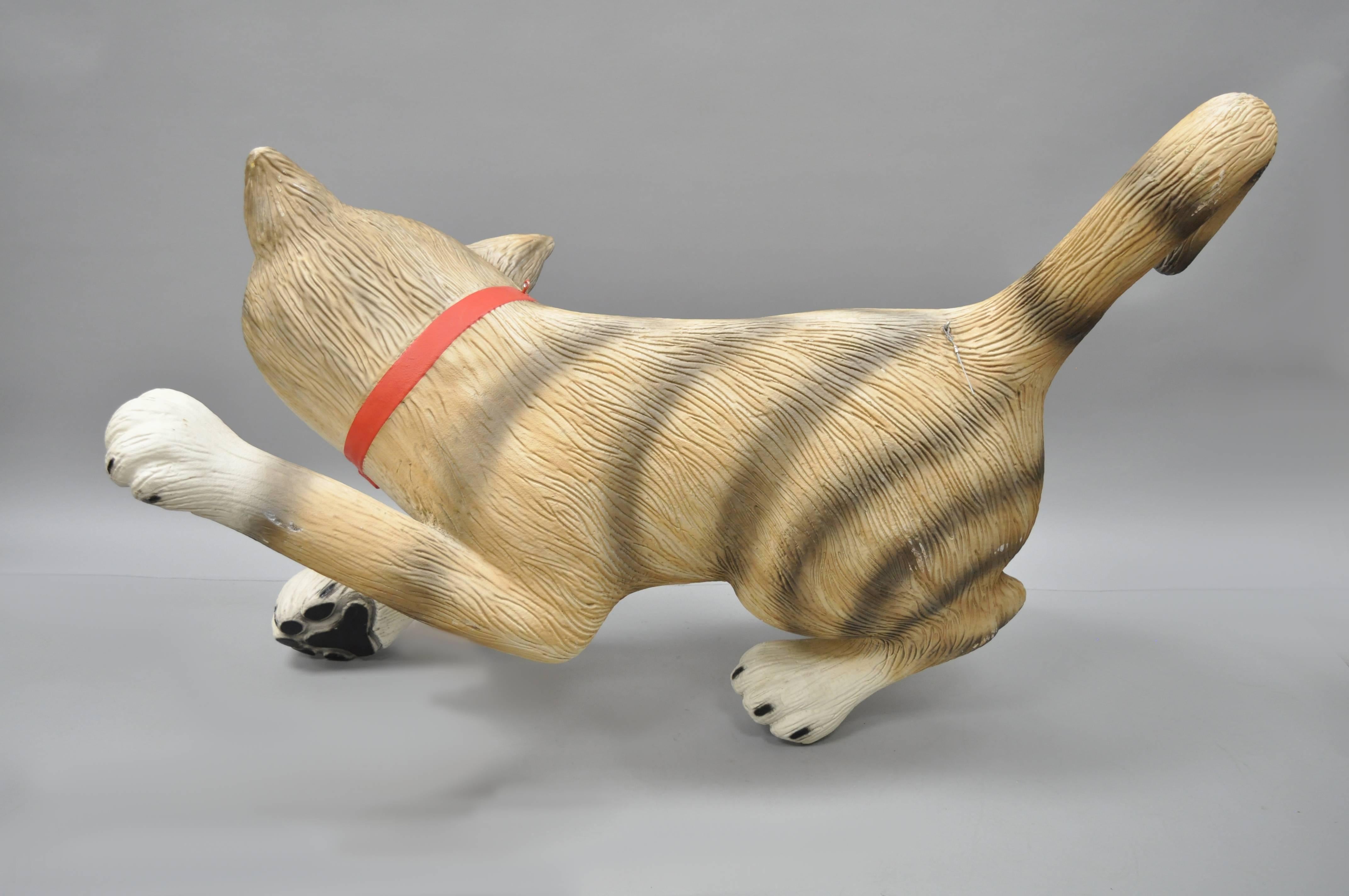Oversized Vintage 63" Fiberglass Cat Kitten Retail Advertising Store ...
