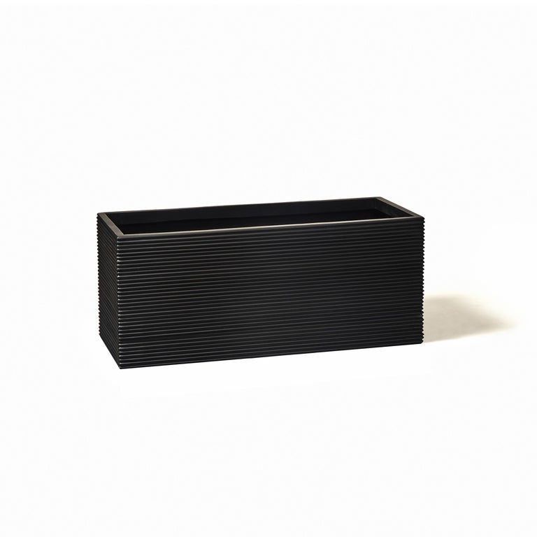 Oversize Wide Rectangular Planter (Black) For Sale at 1stDibs