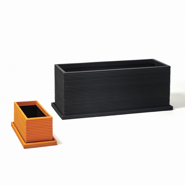 Oversize Wide Rectangular Planter 'Blue' For Sale at 1stDibs