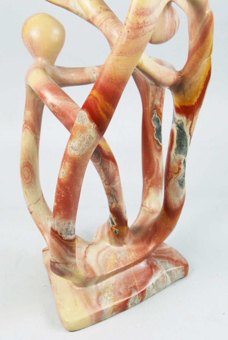 Oversized Abstract Family Carved Stone Sculpture For Sale at 1stDibs