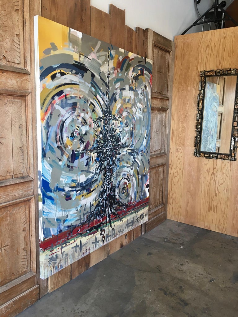 Oversized Abstract Painting `on Canvas at 1stDibs | oversized abstract ...