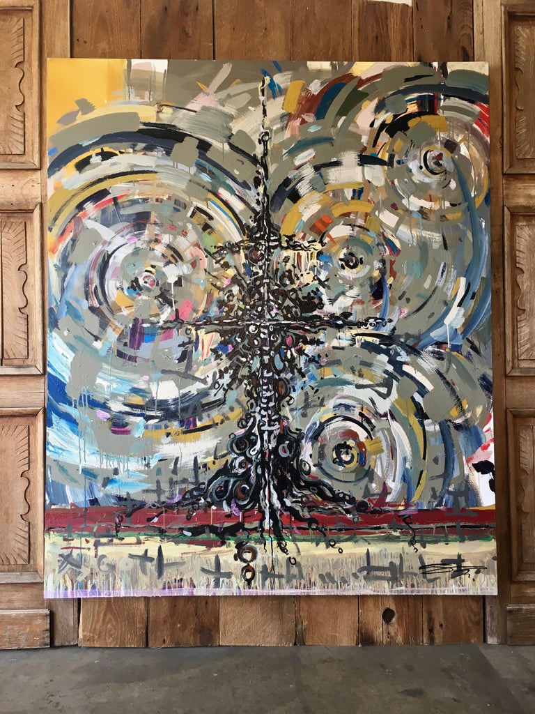 Oversized Abstract Painting `on Canvas at 1stDibs | oversized abstract ...