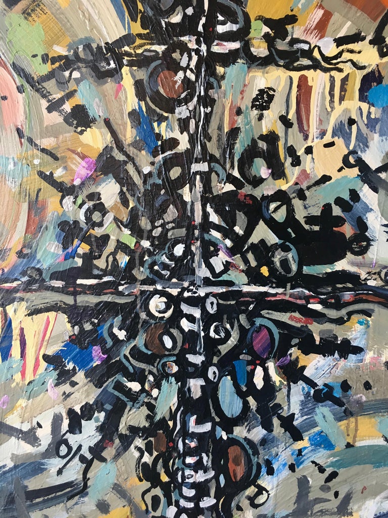 Oversized Abstract Painting `on Canvas at 1stDibs | oversized abstract ...