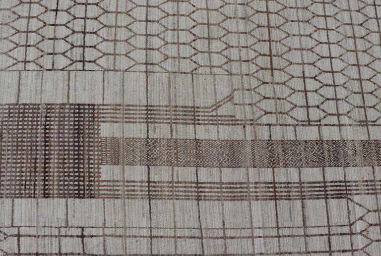 Oversized Afghan Sub-Geometric Modern Casual in Neutral Tones For Sale ...