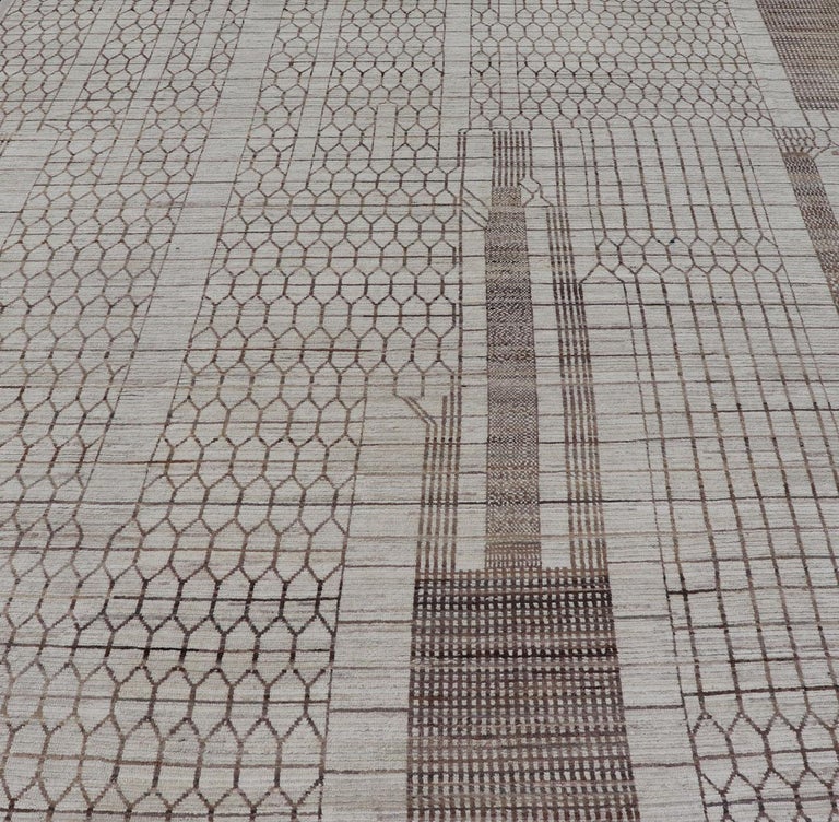 Oversized Afghan Sub-Geometric Modern Casual in Neutral Tones For Sale ...