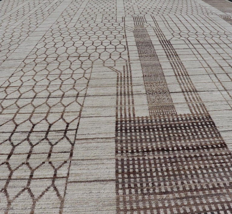 Oversized Afghan Sub-Geometric Modern Casual in Neutral Tones For Sale ...