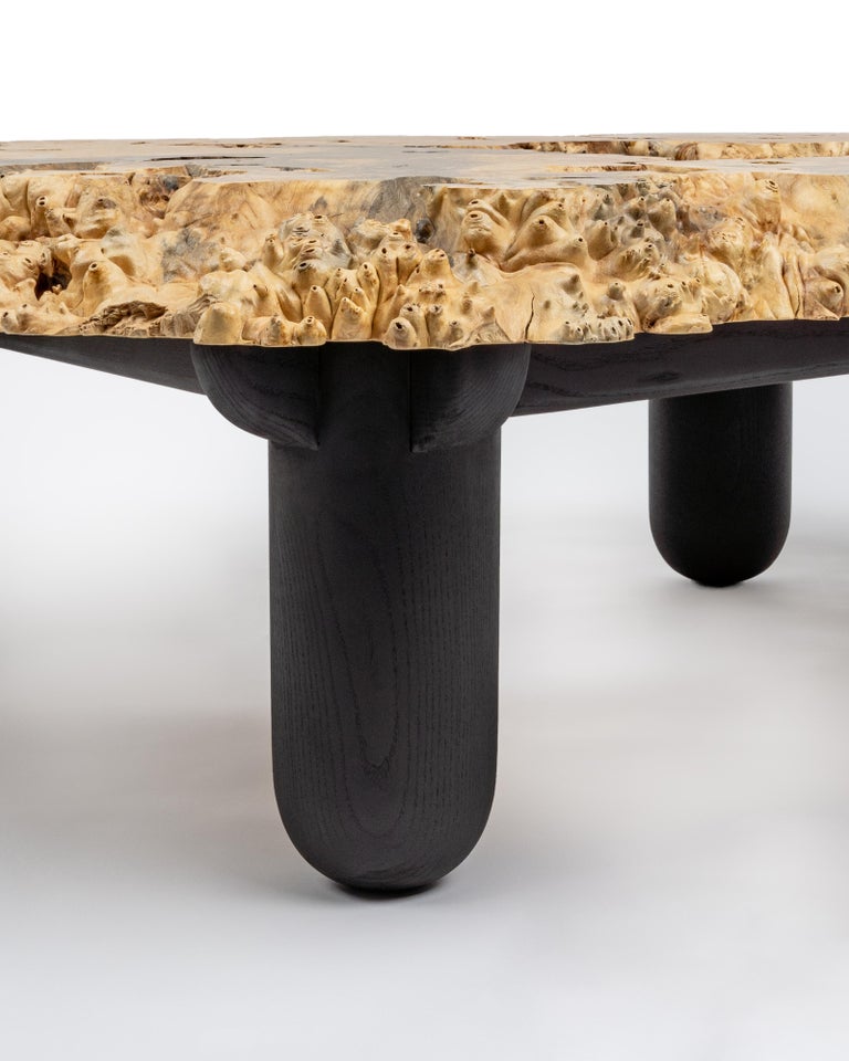 Oversized Buckeye Burl Coffee Table, in Stock For Sale at 1stDibs