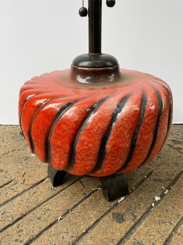 Oversized Ceramic Table Lamp For Sale at 1stDibs