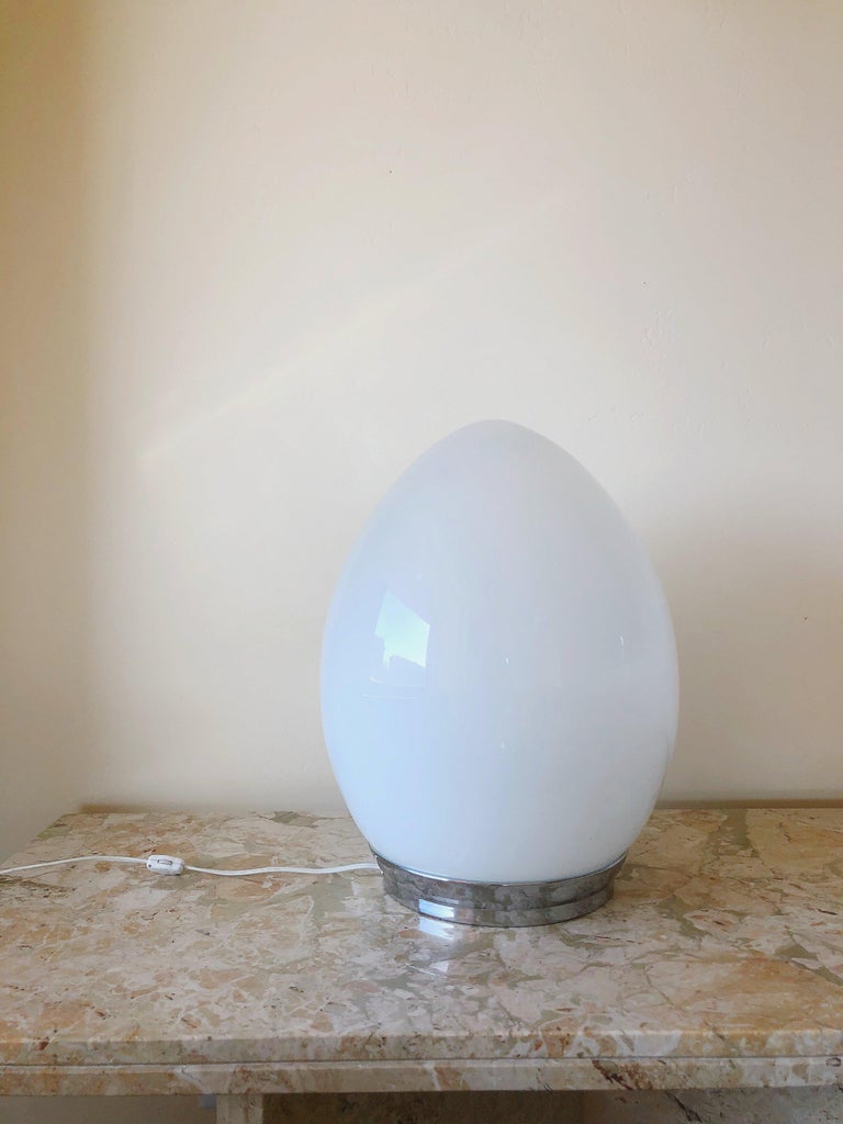 Oversized Egg Desk Lamp After Vistosi For Sale at 1stDibs