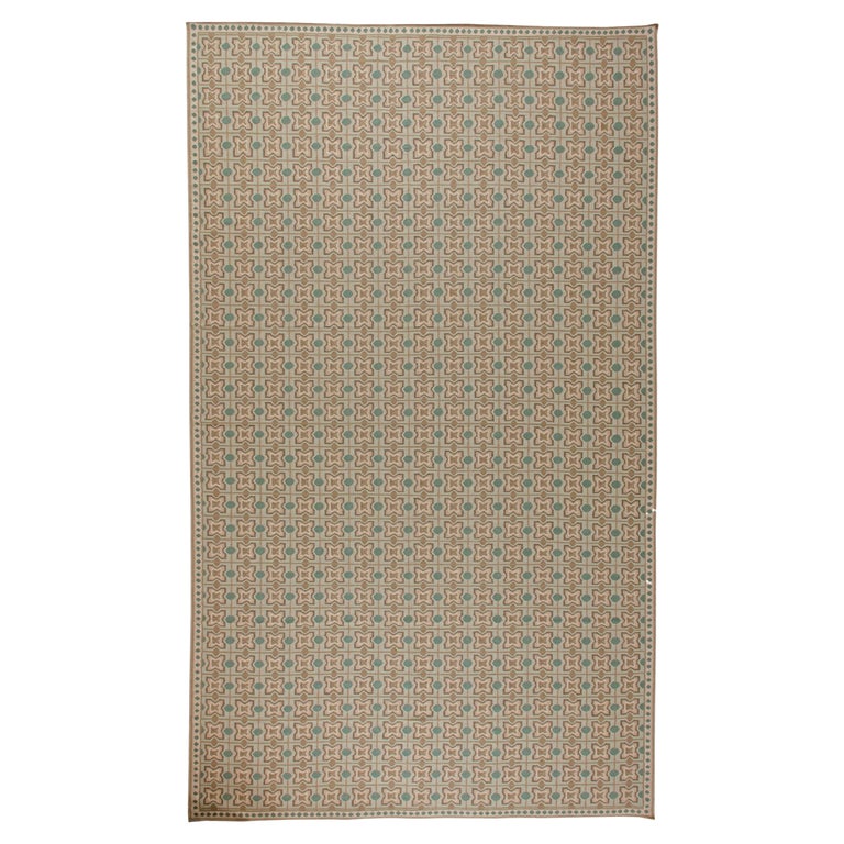 Oversized Geometric Flat Weave Wool Rug by Doris Leslie Blau For Sale ...