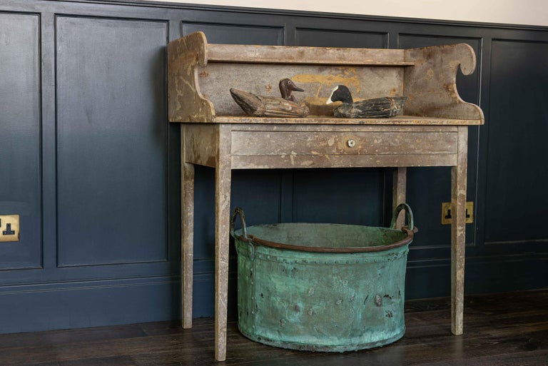 Oversized Grey Georgian Washstand in Original Finish, English Early ...