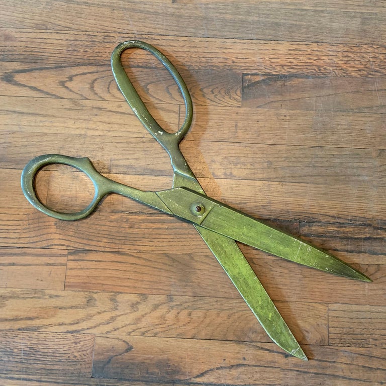 Oversized Industrial Aluminum Advertising Store Display Scissors at 1stDibs