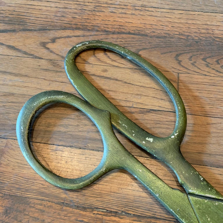 Oversized Industrial Aluminum Advertising Store Display Scissors at 1stDibs