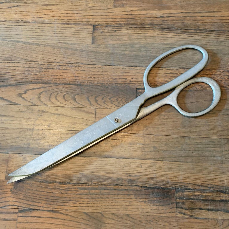 Oversized Industrial Aluminum Advertising Store Display Scissors at 1stDibs