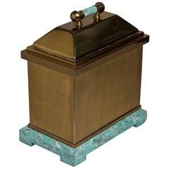 Oversized Heavy Polished Brass Box For Sale at 1stdibs