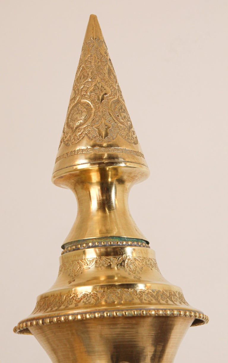 Oversized Mughal Indian Brass Bottle Urn For Sale at 1stDibs | indian urn
