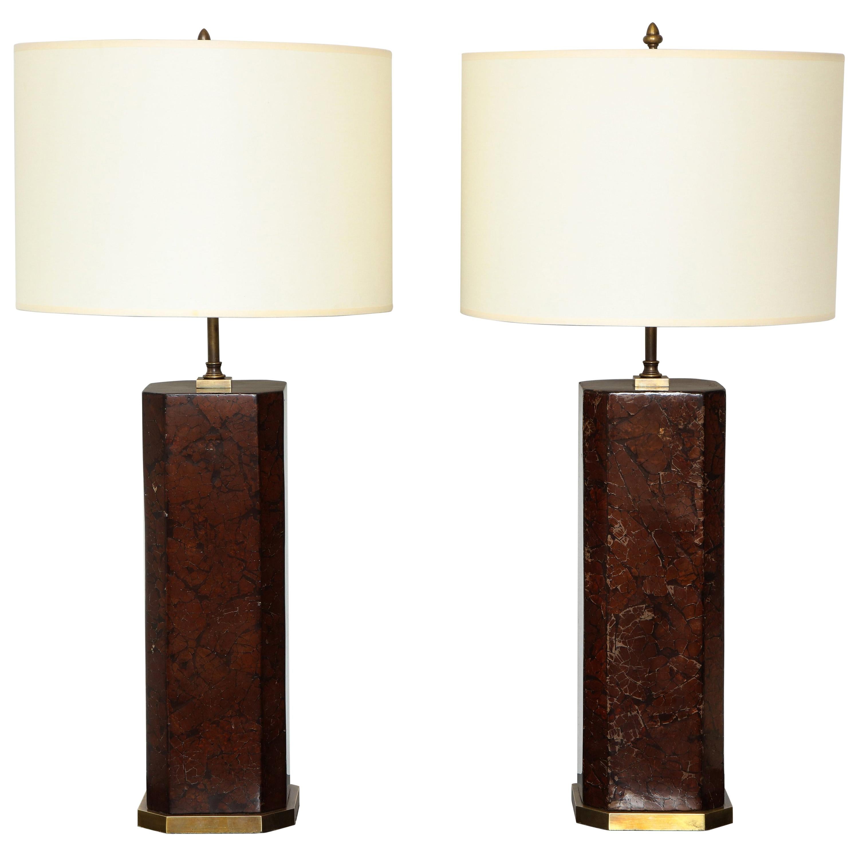 Pair Of Bronze Nautilus Shell Lamps For Sale at 1stdibs